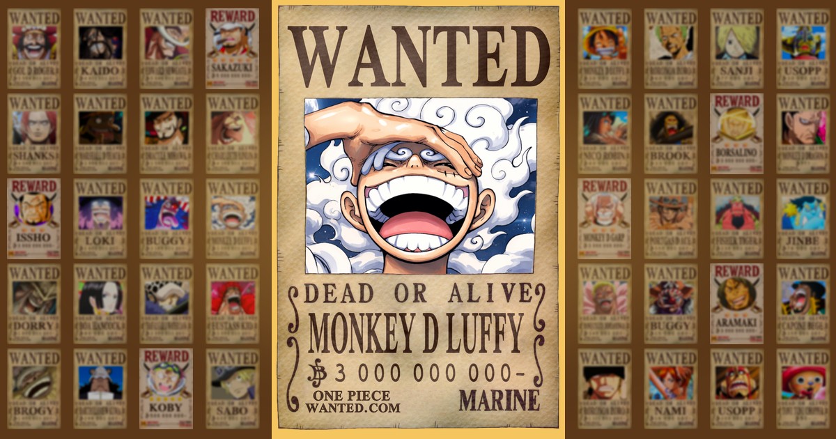 Bounty of Monkey D Luffy (3 000 000 000 Berries) | One Piece Wanted
